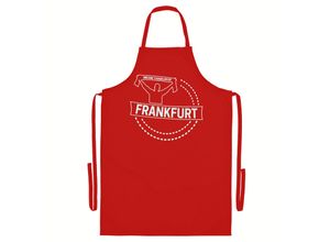 4068859135782 - multifanshop Grillschürze - Frankfurt - Meine Fankurve - Druck weiß - Schürze