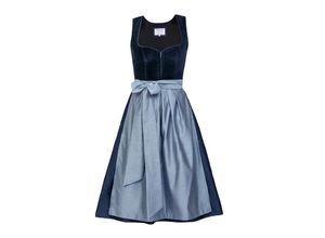 4262419964625 - Midi Dirndl Luna Samt Blau