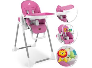 4260663283226 - KIDIZ® 3in1 Hochstuhl Kinderhochstuhl inkl Spielbügel  Babyliege  Kombihochstuhl Babyhochsitz 7 höhenverstellbar Verstellbare Rückenlehne  mitwachsend ab 0 Monate bis 6 Jahre Babystuhl