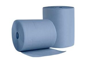 4004231707574 - WIPEX Putzpapier BlueTech universell einsetzbar 3-lagig Recyclingpapier blau 2 Rollen mit Kern-Ø 280 mm & 500 Tüchern Tuchformat 380 x 360 mm