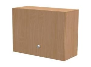 4251898807868 - Genius Aufsatzschrank TETRIS WALL 2 Ordnerhöhen Türanschlag rechts B 1000 x T 440 x H 740 mm Buche-Dekor