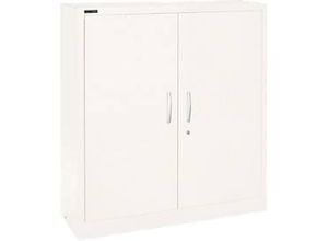 4051273517685 - Select Flügeltürenschrank MS iCOLOUR Stahl 3 Ordnerhöhen B 1200 mm weiß RAL 9003