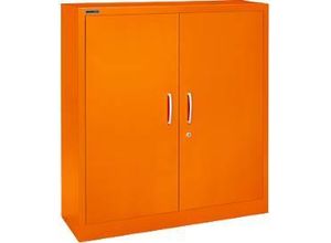 4051273517722 - Select Flügeltürenschrank MS iCOLOUR Stahl 3 Ordnerhöhen B 1200 mm orange RAL 2004