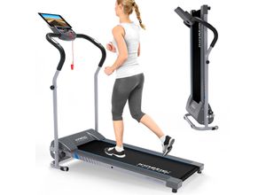 4260495754925 - KINETIC SPORTS Laufband klappbar KST1900FX mit 750 Watt Elektromotor LCD-Display Trainingscomputer mit 3 Programmen Geh- und Lauftraining stufenlos einstellbar bis 10 km h kompakt verstaubar