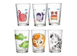 4262418976100 - Kindergläser Meeres- und Zootiere 205 ml 6er Set