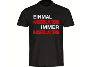 4068859144883 - multifanshop Kinder T-Shirt - Kaiserslautern - Einmal Immer - Druck rot - Kind