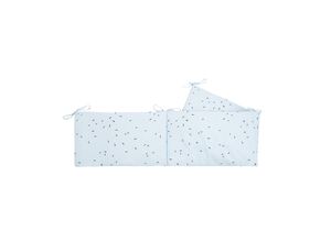 3801101080451 - Kikkaboo Bettnestchen Bär für Kinderbett 140 x 70 Bettumrandung 210 cm Baumwolle blau