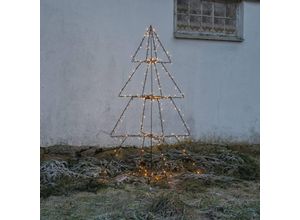 7391482044532 - 807-55 Weihnachtsdekoration lichterbaum foldy led 300X0066W Stahl schwarz H170cm Ø120cm IP44 - Star Trading