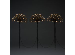 7318304467805 - Konstsmide Christmas LED-Dekoleuchte drei Pusteblumen mit Erdspieß IP44