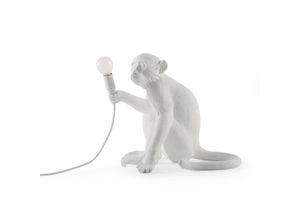 8008215148823 - Monkey Tischlampe sitzend Weiß - Weiß - Seletti