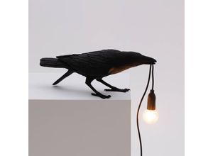 8008215147260 - SELETTI Bird Lamp LED-Dekolampe spielend schwarz