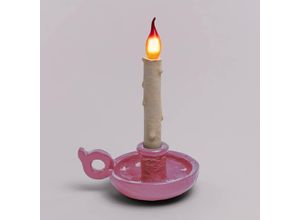 8008215131160 - SELETTI Grimm Bugia Dekotischlampe Kerzenform pink