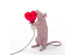 8008215952208 - SELETTI Mouse Lamp Valentine Dekolampe USB weiß