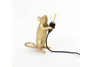 8008215152301 - SELETTI Mouse Lamp LED-Dekolampe USB stehend gold