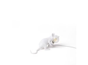 8008215152226 - SELETTI Mouse Lamp LED-Dekolampe USB liegend weiß