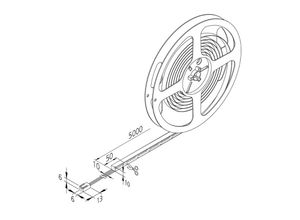 4051268207256 - Hera LED-Strip Basic-Tape F IP54 3000K Länge 500cm