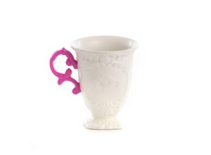 8008215598550 - SELETTI Tasse I-Wares weiß   rosa 300 ml Porzellan