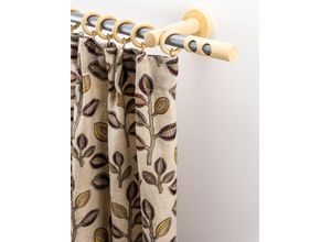 9002777417266 - Gardinenstange GARESA PANDORA Gardinenstangen Gr L 430 cm Ø 20 mm 1 St 1 läufig beige (mattchromfarben natur) Kinder Gardinenstangen für VorhanggarniturInnenlaufgarnitur verlängerbar Knopf mAusschnitte