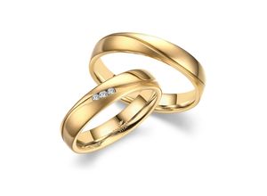 4069415249202 - Partnerring MARRYA MARRYA Titan Ringe Trauringe Eheringe Partnerringe Fingerringe Gr 48 Titan goldfarben (herren ring gold) Damen