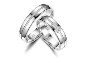 4069415267817 - Partnerring MARRYA MARRYA Silber Ringe Trauringe Eheringe Partnerringe Fingerringe Gr 48 Silber 925 (Sterlingsilber) silberfarben (damen ring silber) Damen