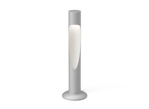 5714693650569 - - Flindt LED Pollerleuchte kurz mit Fußplatte - aluminium H x Ø 345x105cm 2700K 252lm  mit Adapter