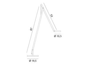 8013210193754 - String F1 DTW Stehlampe weiß silber