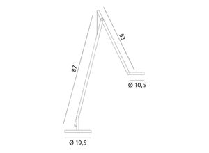 8013210193747 - String F1 DTW Stehlampe schwarz silber