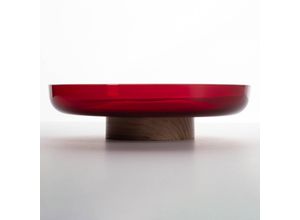 8052993082206 - Schale Bontà rot Ø 26 cm Glas Holz