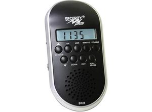 4021347002287 - Security Plus BR28 MP3 USB Fahrradradio Schwarz Silber