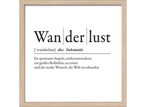 4019449498312 - PRO ART Gerahmtes Bild WANDERLUST (BHT 3250x3250x180 cm) BHT 3250x3250x180 cm bunt