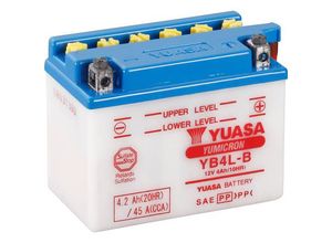 5050694000102 - Motorradbatterie YB4LB DC 12 V 4 Ah Passend für Motorräder Motorroller Quads Jetski Schneemobile Aufsitz-Ras (YB4LBDC)