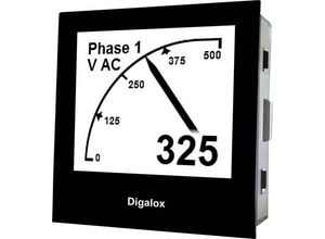 4016139046945 - TDE Instruments DPM72-MPN Digitales Einbaumessgerät Digalox DPM72-MPN Grafisches DIN-Messgerät für 500 V 60 mV DC mit Mehrfachanzeige und RGB