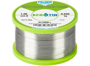 4005796520462 - ISO-Core Ultra-Clear Sn100Ni+ Lötzinn bleifrei Spule Sn9925Cu07Ni005 0500 - Felder Löttechnik