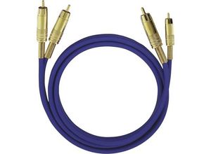 4003635020395 - Cinch Audio Anschlusskabel [2x Cinch-Stecker - 2x Cinch-Stecker] 1000 m Blau vergoldete Steckkontakte NF 1 Master