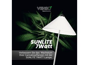 7350067690304 - SUNLiTE 7W LED Vollspektrum Pflanzenlampe Weiß Indoor Plants Pflanzen Beleuchtung mit ausziehbarem Teleskopstab Parus Pflanzenlampe für kleine und mittelgroße Zimmerpflanzen