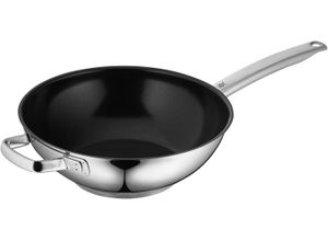 4000530735584 - Wok Durado Wokpfanne Induktion 28 cm Pfannen Gr Ø 28 cm silberfarben (polierter edelstahl) Antihaftbeschichtung für aller Herdarten geeignet