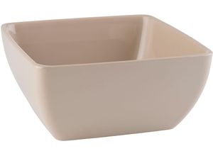 4004133852617 - Servierschale PURE Schüsseln Gr B H L 25 cm x 12 cm x 25 cm beige (sand) 38 Liter