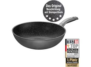 4020728195266 - Wok STONELINE Pfannen Gr Ø 30 cm + Höhe 95 cm grau (anthrazit) Wok Woks Pfanne Ø 30 cm STONELINE- Keramikbeschichtung Induktion