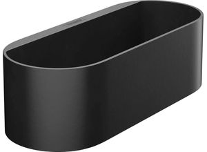 4059625352861 - Aufbewahrungsbox HANSGROHE WallStoris Aufbewahrungsboxen Gr B H T 25 cm x 71 cm x 10 cm schwarz (tief mattschwarz) BxTxH 25x10x71 cm tief mattschwarz