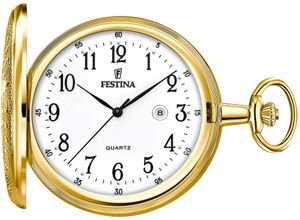 8430622749087 - Taschenuhr FESTINA F2028 1 Taschenuhren goldfarben Damen Quarzuhr Herrenuhr Datum