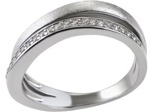 4067377134437 - Fingerring FIRETTI Schmuck Geschenk Silber 925 Damenring Ring Fingerringe Gr 54 Silber 925 (Sterlingsilber) 26 mm silberfarben (silberfarben kristallweiß kristallweiß) Damen mit Zirkonia (synth)