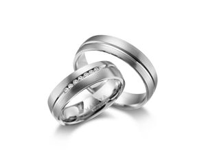 4069415254299 - Partnerring MARRYA MARRYA Edelstahl Ringe Trauringe Eheringe Partnerringe Fingerringe Gr 48 Edelstahl silberfarben (damen ring silber) Damen