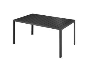 4061173208484 - tectake® Gartentisch aus Aluminium und Kunststoff wetterfest und UV-beständig 150 x 90 x 745 cm