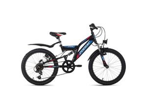 4250547531970 - KS Cycling Mountainbike Fully ATB 20 Zodiac schwarz-rot RH 31 cm