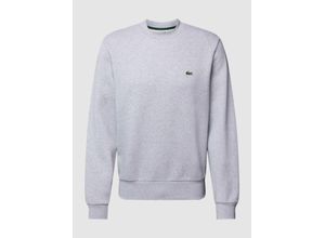 3666354865138 - LACOSTE Sweatshirt Herren Baumwolle grau Uni & Uninah