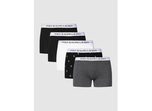 3616533114687 - - 5er-Pack Unterhosen in Schwarz Grau und Weiß mit All-over-Polospielerlogo