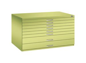 4062084093626 - CP 7200 Planschrank virdingrün 8 Schubladen 1350 x 960 x 760 cm