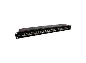 4043718209361 - - Patch Panel - Rack montierbar - CAT 6a - RJ-45 X 24 - Schwarz RAL 9005