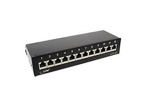 4043718209439 - - Patch Panel - CAT 6a - RJ-45 X 12 - Schwarz RAL 9005