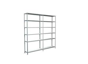 4004514122483 - Steckregal Stecksystem Grund- und Anbauregal Regale Metall weiß 2300x2200x350 mm 12 Böden Gr B H T 220 cm x 230 cm x 35 cm weiß Werkstatt-Regale